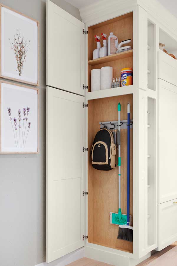Utility Cabinet with Drop Zone - Decora Cabinetry